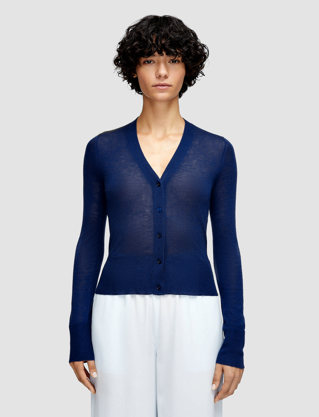 Cashair Cardigan in Blue | JOSEPH GB