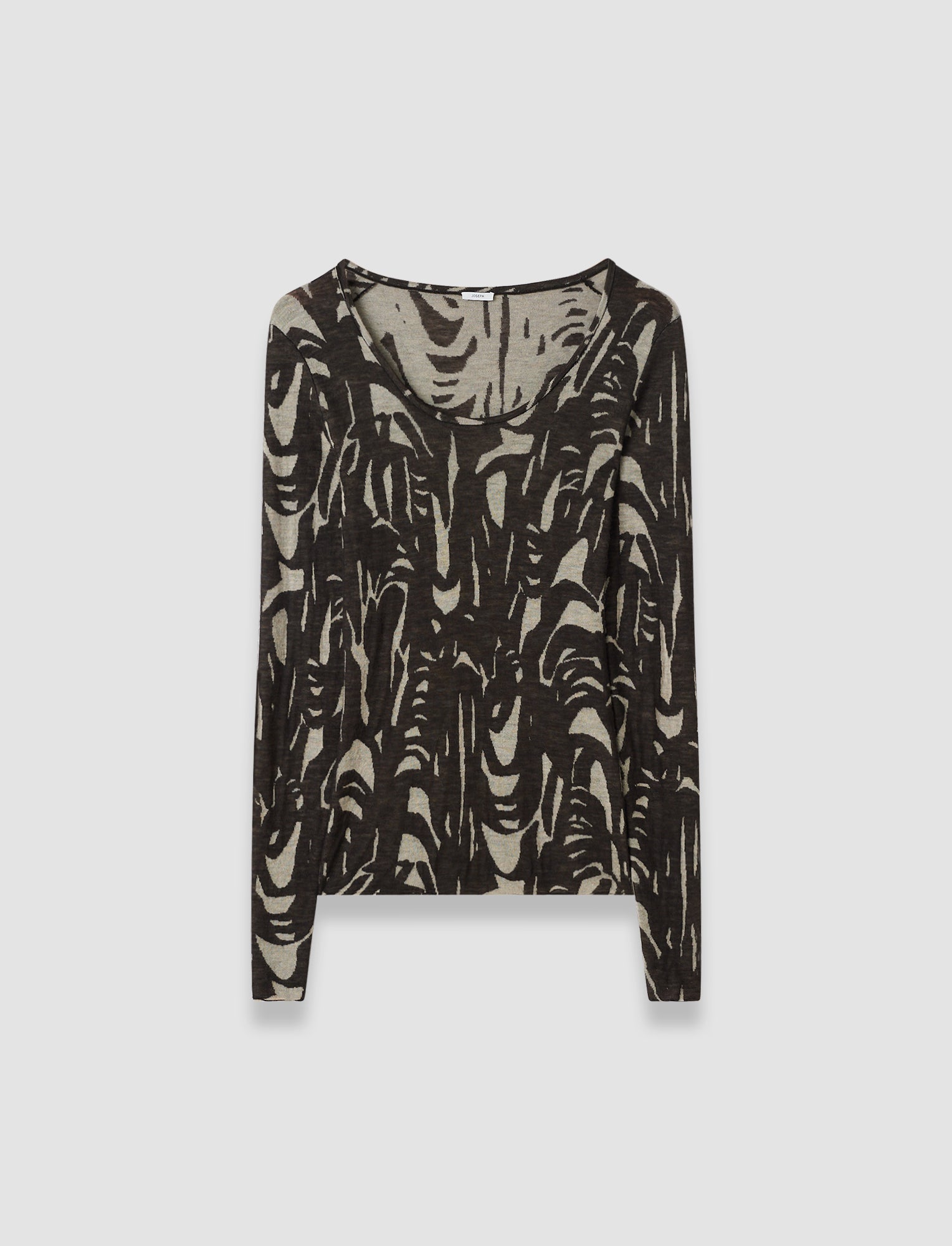 Villa Cashair Jacquard Top in Multicolour | JOSEPH GB